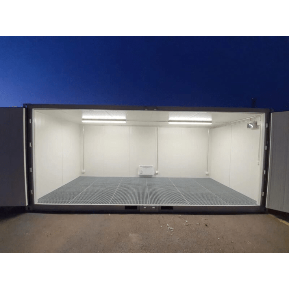 20 Foot Insulated Hazardous Waste Storage Container - Easy Glob Containers